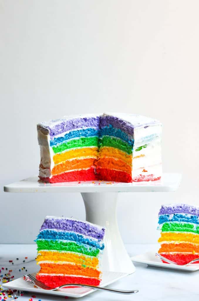 Easy Rainbow Cake Recipe | Worn Slap Out