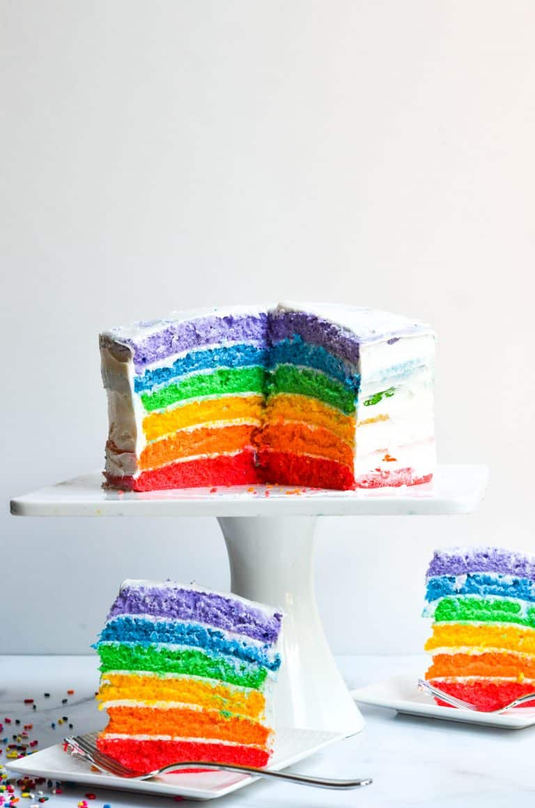 Easy Rainbow Cake Recipe | Worn Slap Out