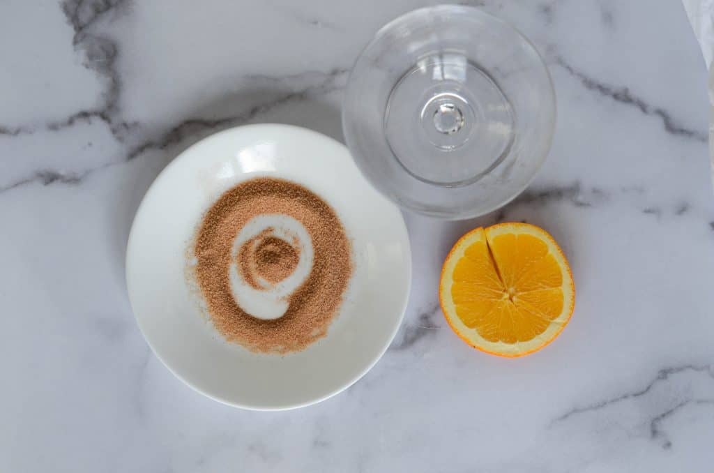 Cranberry Sparkler Cocktail w/ Cinnamon and Sugar Rim | Worn Slap Out