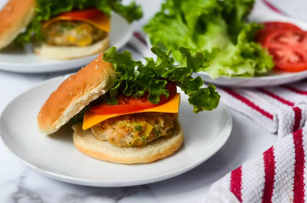 Baked Chicken Burgers with Bell Peppers | Worn Slap Out