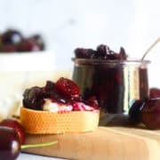 Simple Cherry Compote (4 Ingredients!) | Worn Slap Out