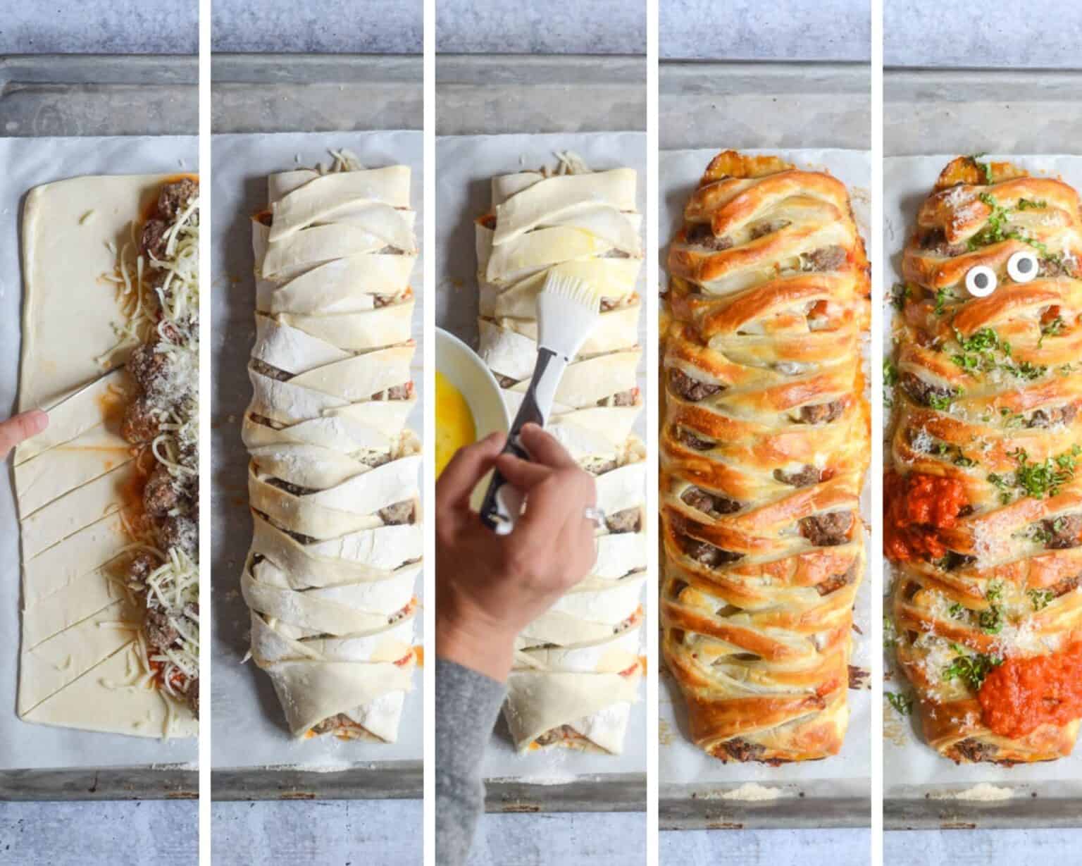 Meatball Mummies with Puff Pastry | Worn Slap Out