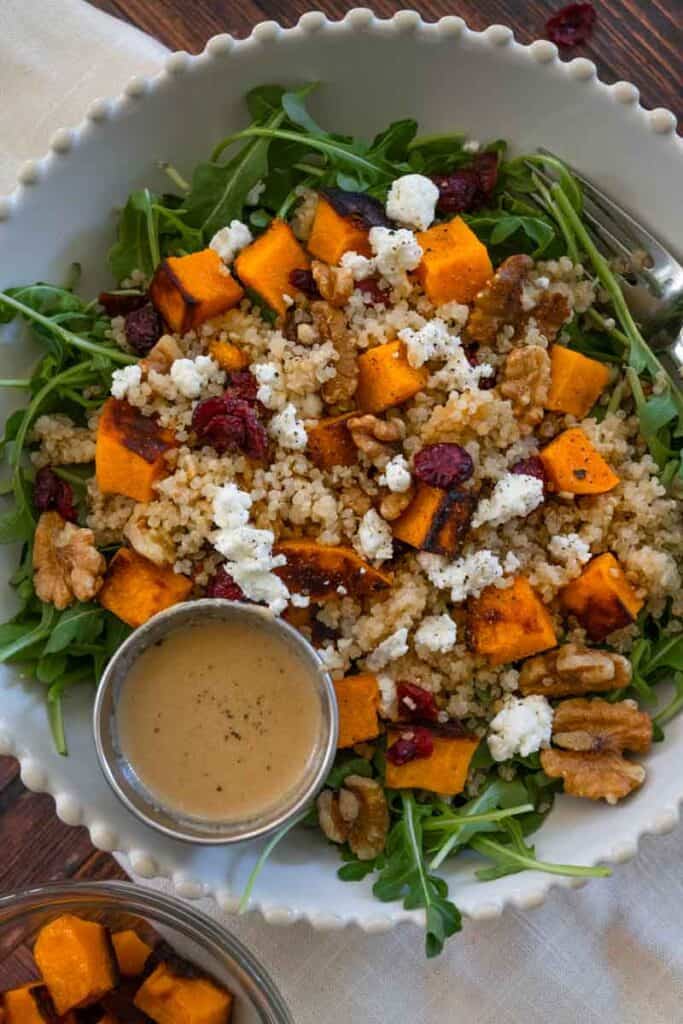 Roasted Pumpkin and Quinoa Salad with Balsamic Vinaigrette - Worn Slap Out