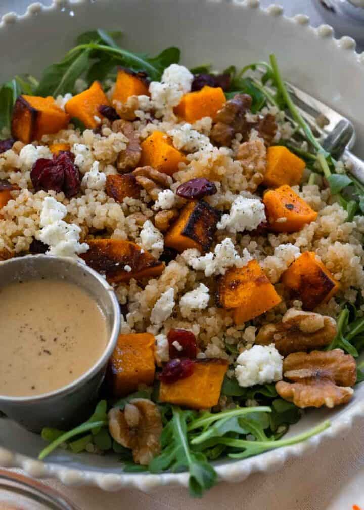 Roasted Pumpkin and Quinoa Salad with Balsamic Vinaigrette - Worn Slap Out