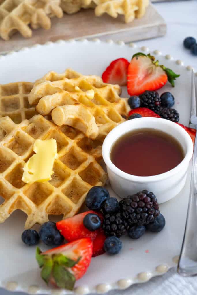Homemade Belgian Waffles with Egg Whites | Worn Slap Out