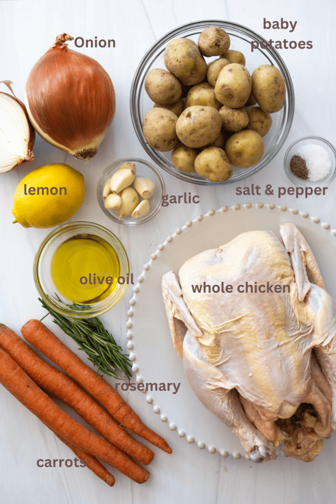Easy Cast Iron Roast Chicken with Root Vegetables | Worn Slap Out